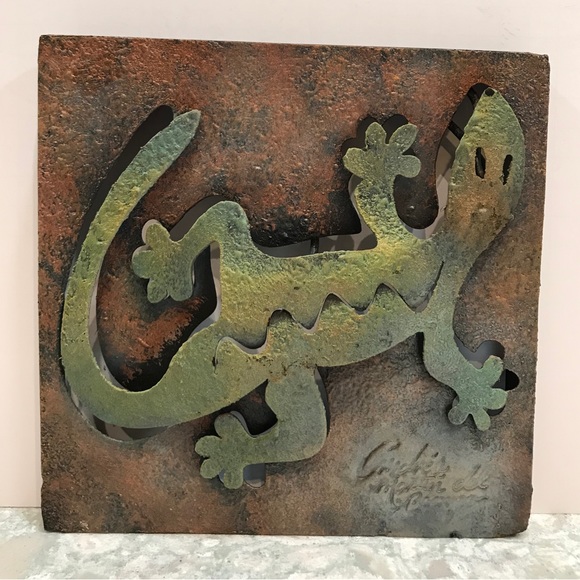 Art | Andres Martin Del Campo 3d Metal Lizard Gecko Salamader Reptile ...
